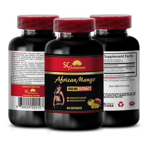 Irvingia gabonensis - AFRICAN MANGO EXTRACT 1000mg - Antioxidant pills ...