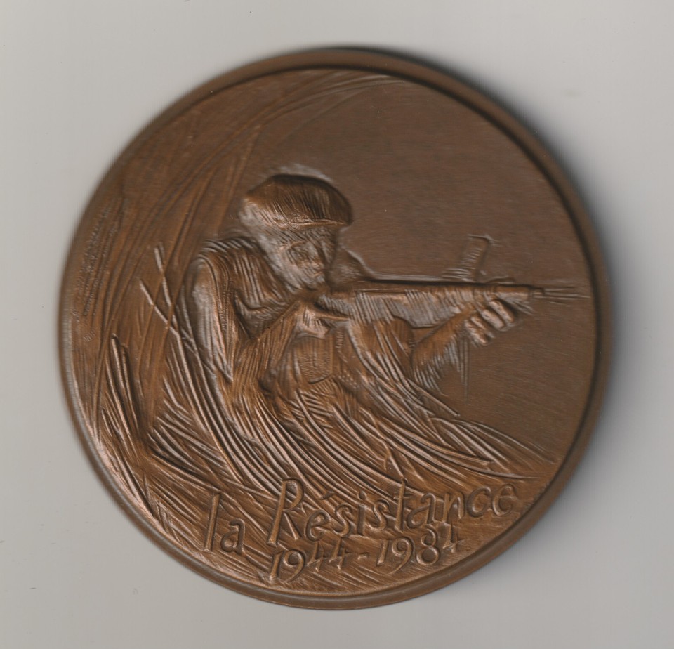 Medal, 40th Anniversary Of The Landings - The Resistance 1944-1984 | eBay
