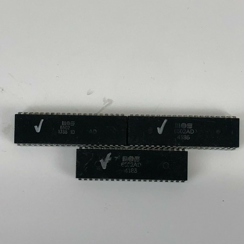 MOS Stamped 6502AD CPU Chip Microprocessor for Commodore Floppy VIC 20 ...