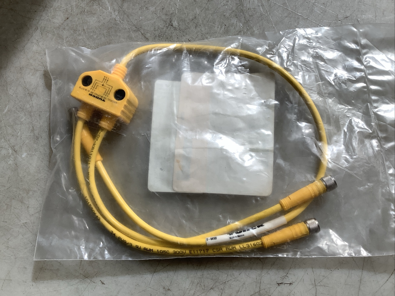 TURCK VB2-PSG 3M-0.4/2PKG 3M-0.2/0.2/S719 U-64169 SPLITTER CORDSET U3S ...