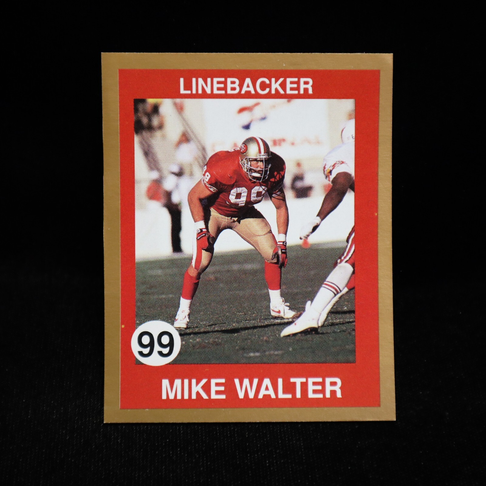 Mike Walter San Francisco 49ers RED & Gold PG&E Calendar Card #99 | eBay