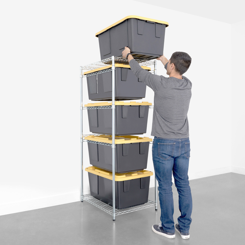 Saferacks Storage Bin Rack, 5 Tote Capacity, NSF Certified | eBay