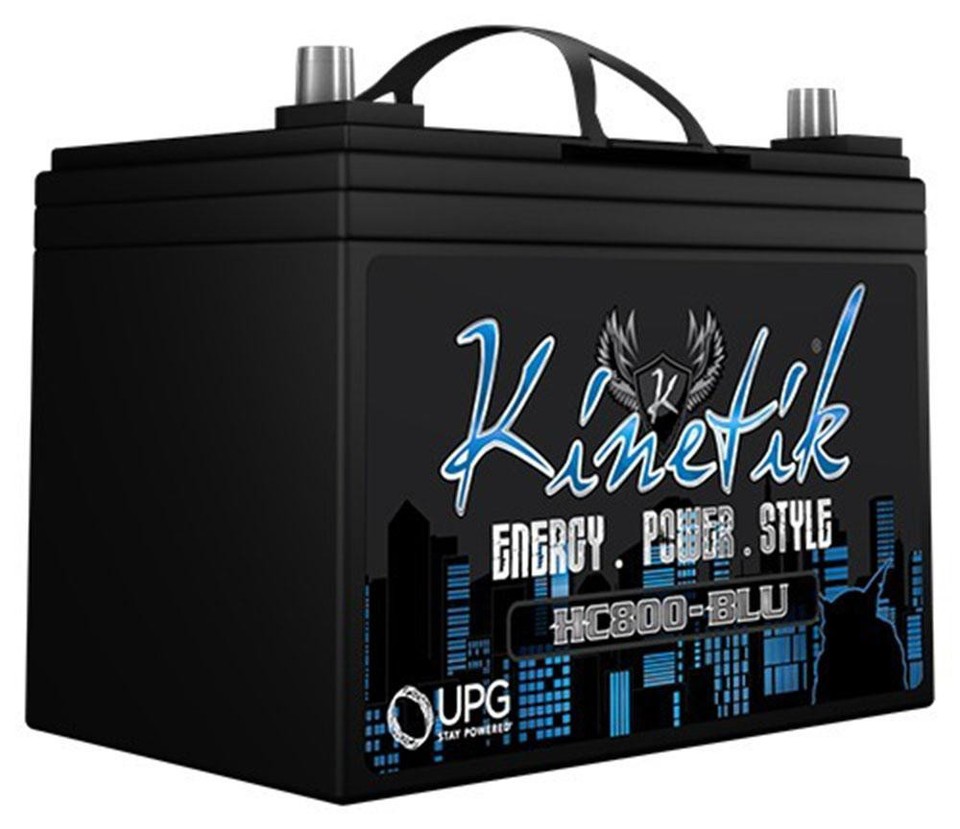 Kinetik Kinetik HC800-BLU 800 Watt 12V High Current AGM Car Audio Power ...