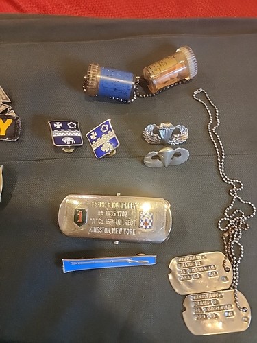 Mid 1950s US Army Grouping - Uniform, Pins, Dog Tags And More ...