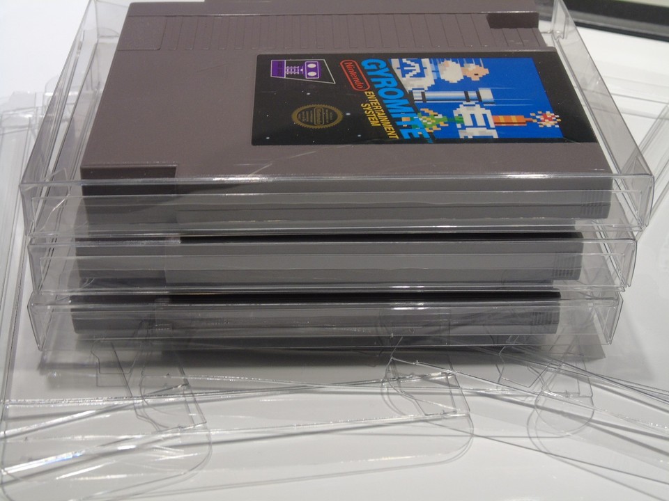 10 NES Nintendo Video Game Clear Case Cases Sleeve Box Protector ...