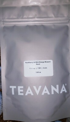 🍓 NEW TEAVANA 🍓 1 OZ YOUTHBERRY & WILD ORANGE BLOSSOM BLENDED SEALED ...