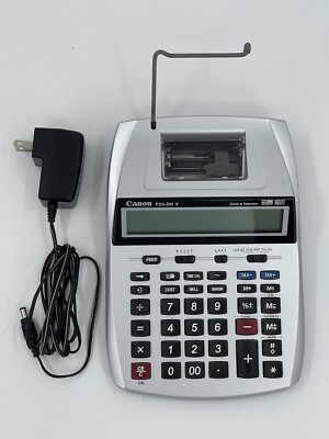 Canon P23-DH V 2 Color Mini-Desktop Printing Calculator w/ A/C Adapter ...