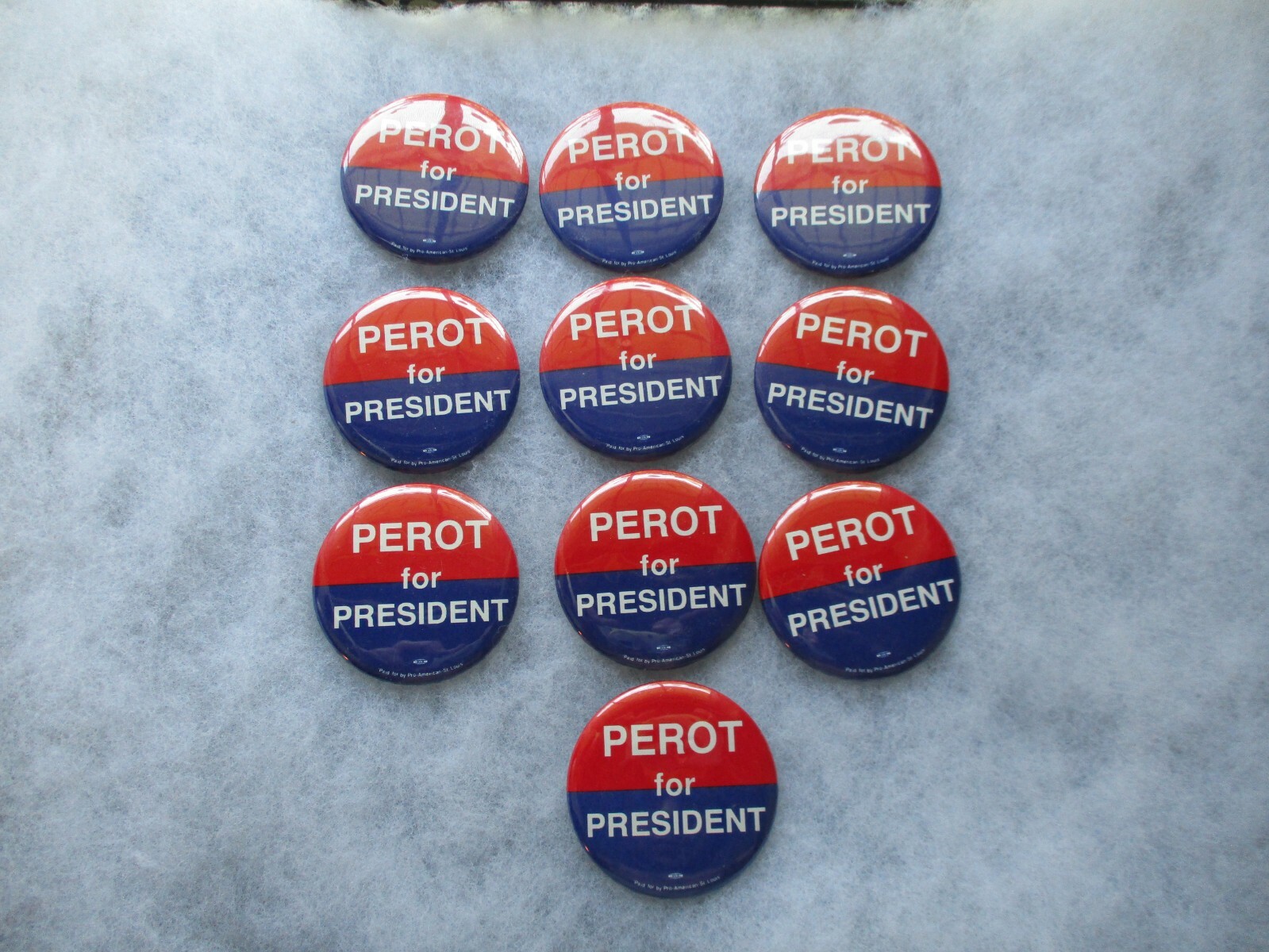 10 Lot Ross Perot Pin Back Presidential Campaign President 1992 Button ...