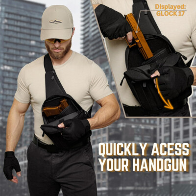 Tactical Handguns Crossbody Bags Concealed Carry Pistol Gun Bag ...