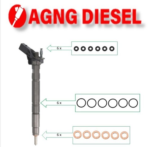 FUEL INJECTOR SEALS RINGS & WASHERS KIT FIT VW AUDI A6 A4 A5 Q5 Q7 2.7 ...