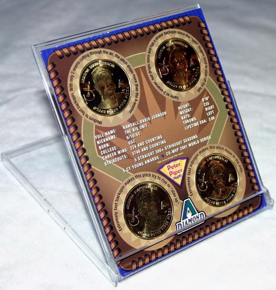 2003 Randy Johnson Coin Set Arizona Diamondbacks Peter Piper Pizza | eBay