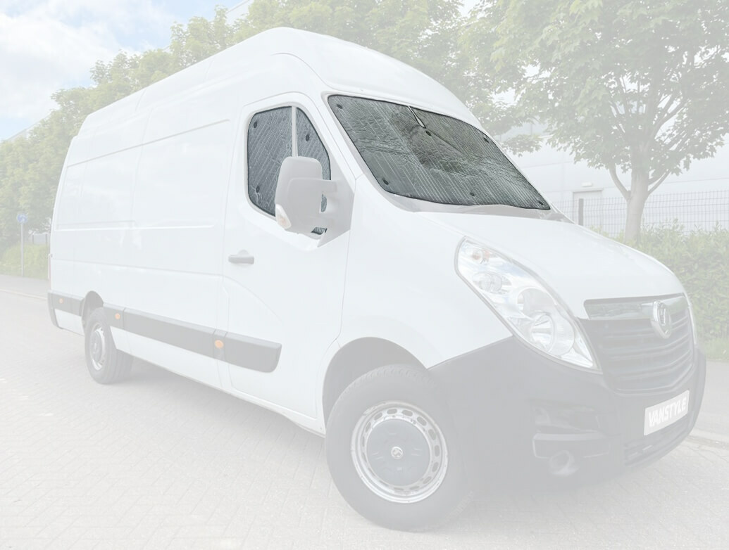 FITS RENAULT MASTER 10>20 VAN INTERNAL THERMAL WINDOW BLINDS FRONT SET ...