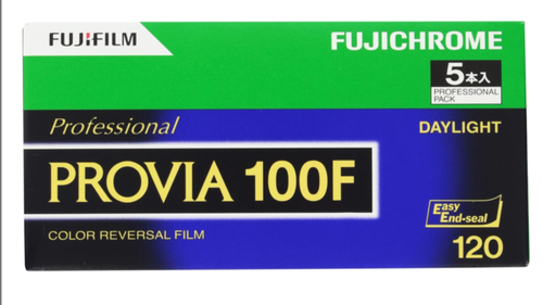 Fujifilm FUJI Fujichrome Provia 100F Reversal Color 120 Slide Film 5 ...