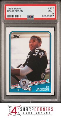 1988 TOPPS #327 BO JACKSON RC SUPER ROOKIE HEISMAN RAIDERS PSA 9 | eBay