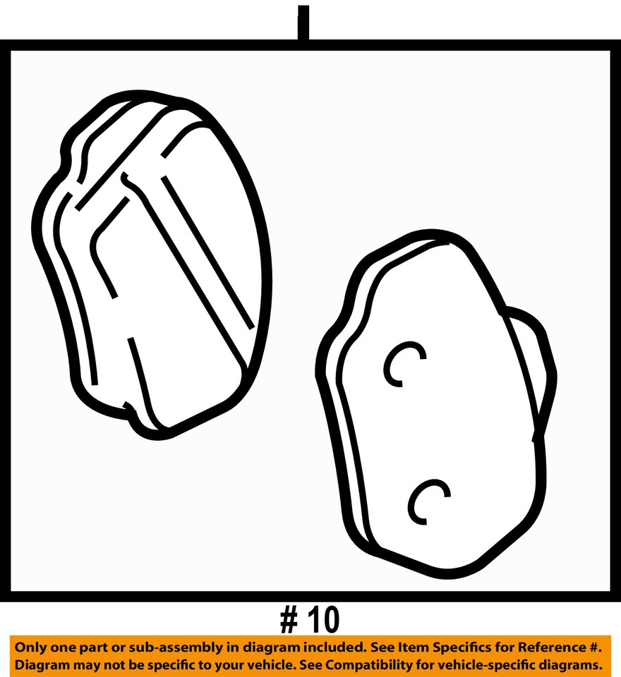 TOYOTA OEM Brake-Front Pads 0446535290 | eBay