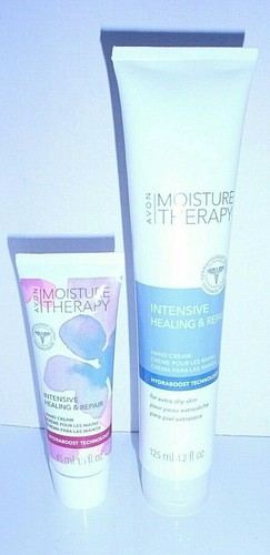 AVON MOISTURE THERAPY INTENSIVE HEALING & REPAIR HAND CREAM 2 PC SET ...
