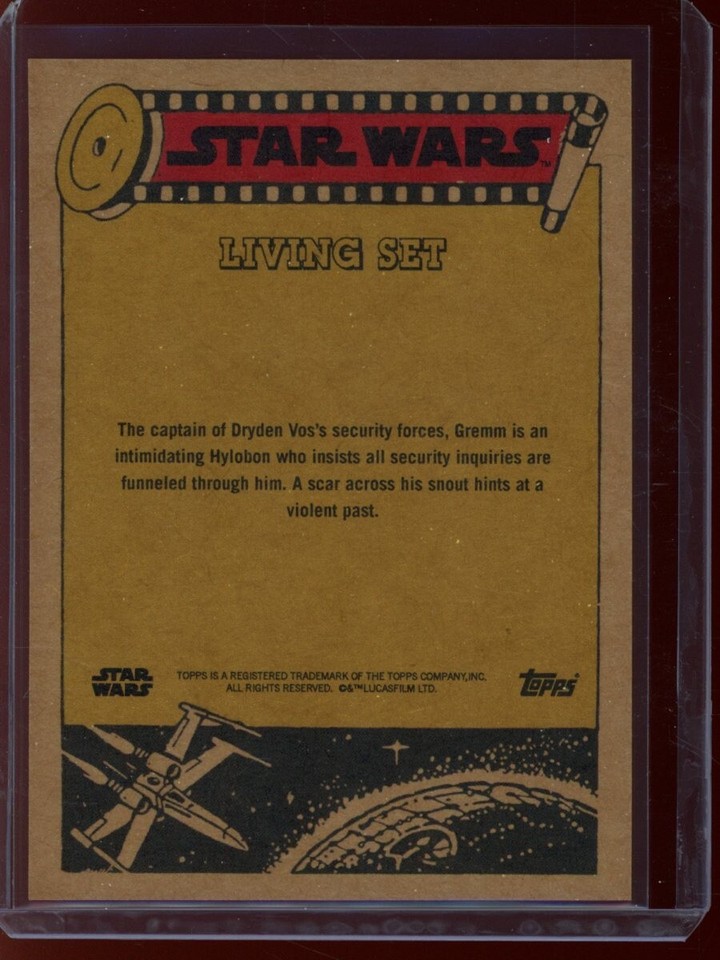 2022 Topps Star Wars Living Set #321 Aemon Gremm SP Card Solo A Star ...
