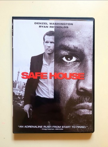 Safe House DVD Action Thriller 2012 R Ryan Reynolds Denzel Washington ...