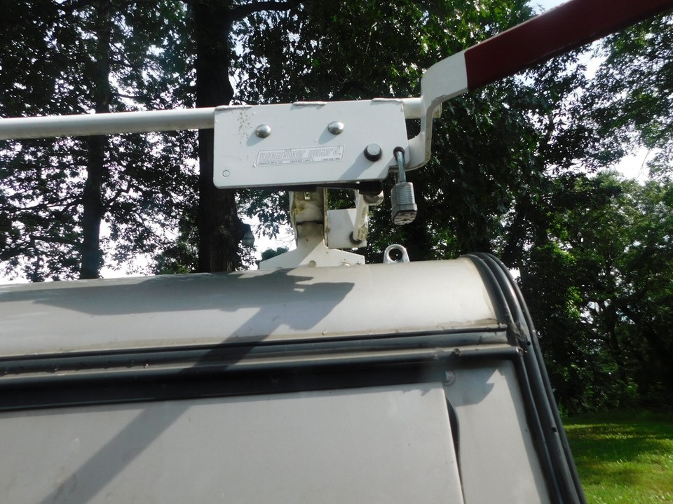 CHEVY CHEVROLET WORK TRUCK TOPPER TOOL BOX WITH COMPARTMENTS AND LADDER ...