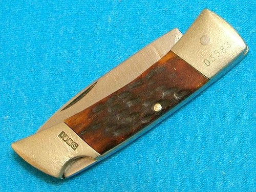 VINTAGE SCHRADE IXL WOSTENHOLM SHEFFIELD ENGL BONE LOCKBACK FOLDING ...