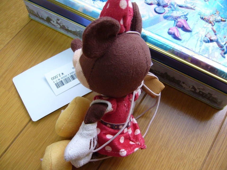 Disney 37th Anniversary Minnie Mouse Plush Toy Badge Plush Nuiba Tokyo ...