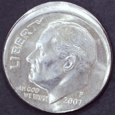 (( ERROR )) 2007-P Off Center Broadstrike Roosevelt Dime Error ** COINS ...