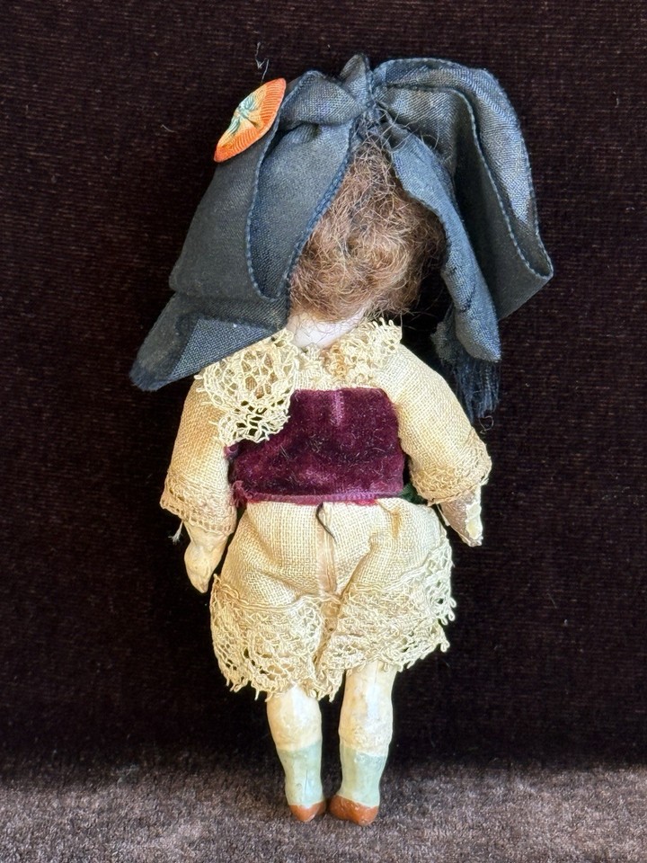 Antique French 3.75” SFBJ 301 Bisque Head Dollhouse Doll | eBay