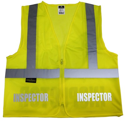 Inspector safety vest with REFLECTIVE design, High Visibility vest | eBay