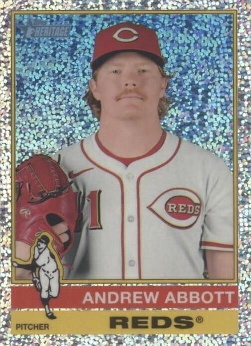 2025 Topps Heritage - High Number SP Andrew Abbott #469 Chrome Silver ...
