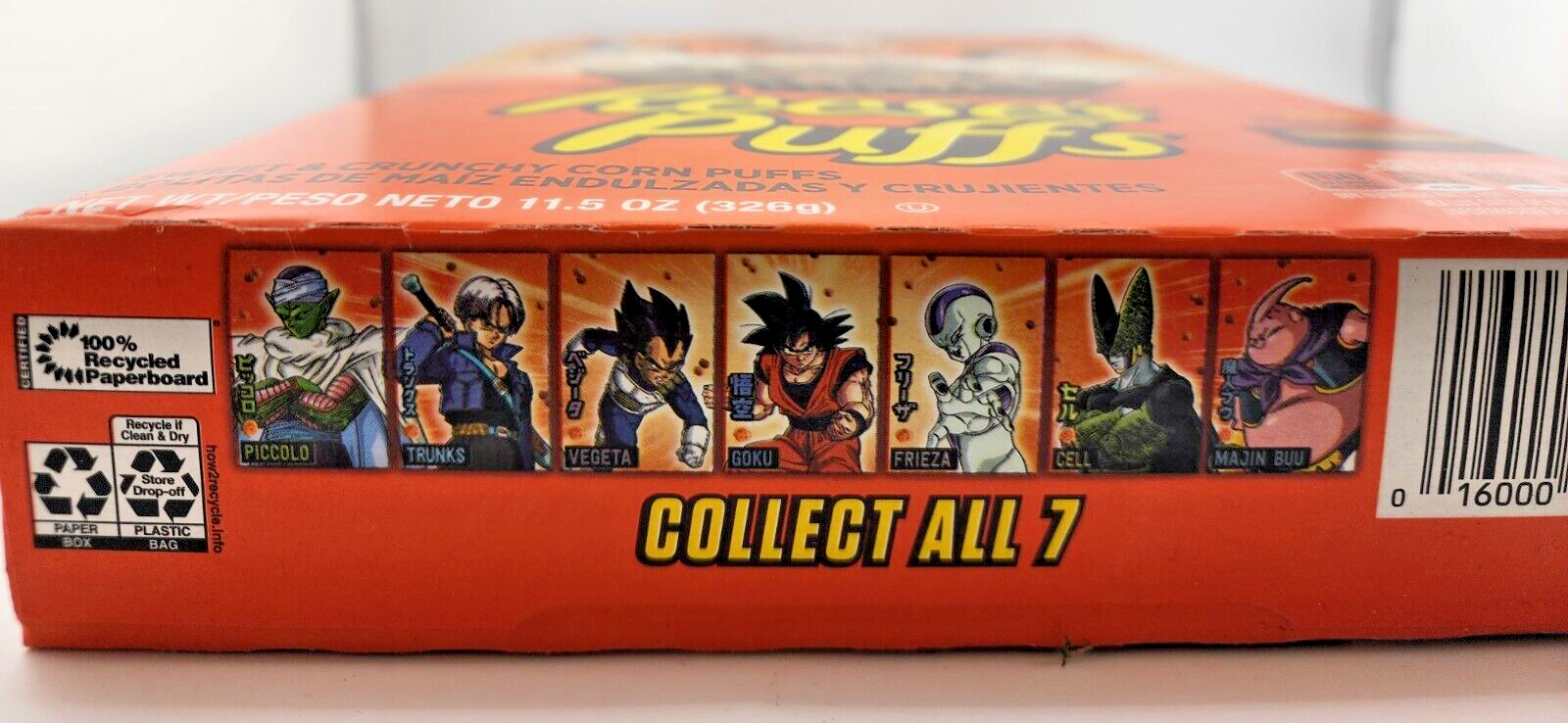Dragon Ball Z Goku Reese’s Puffs Cereal 11.5oz Limited Edition Sealed ...