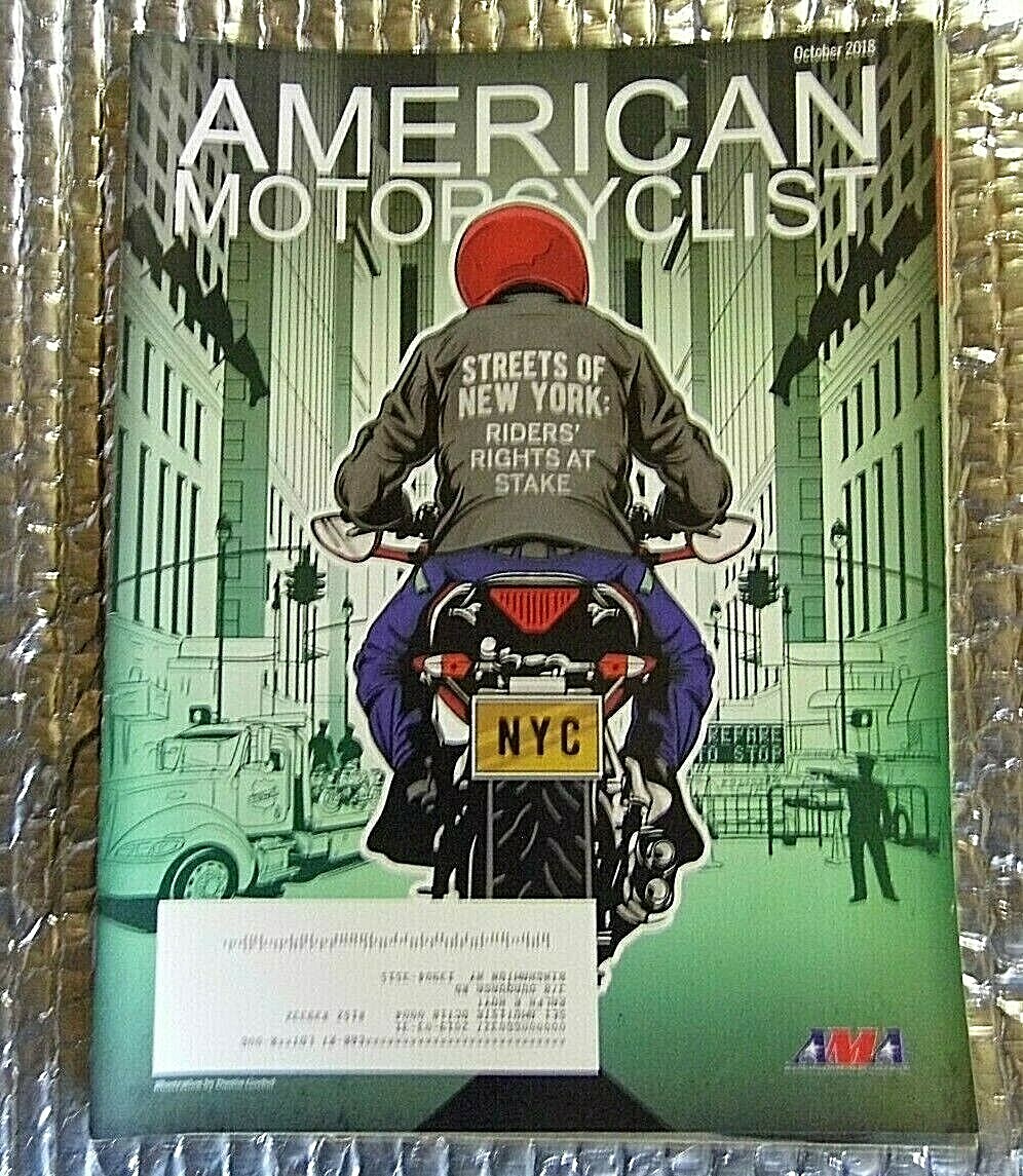American Motorcyclist magazine October 2018 Streets of New York Riders ...