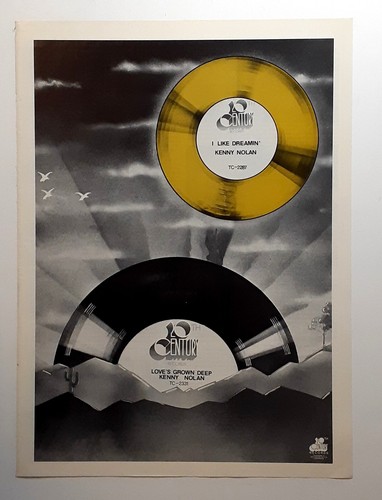 1978 KENNY NOLAN print ad I Like Dreamin / Love's Grown Deep Singles ...