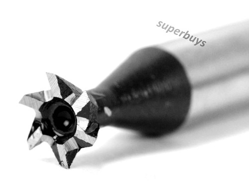 6mm End Mill Dovetail Cutter 60 Degree HSS Flute Metalwork Cutting ...