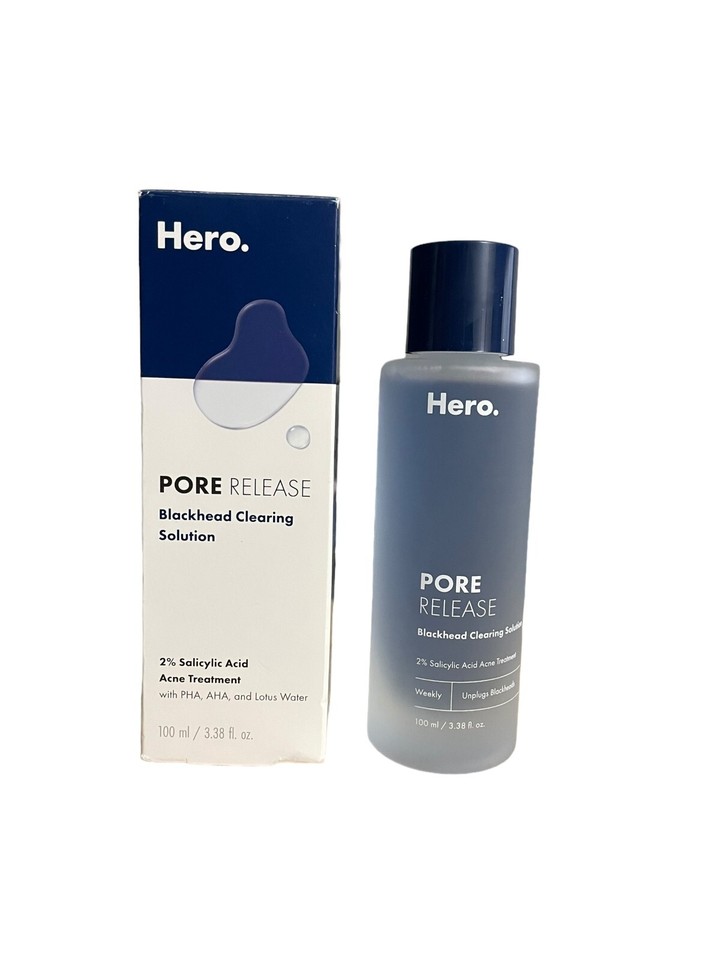 Hero Cosmetics Pore Release Blackhead Clearing Solution - Exfoliating ...