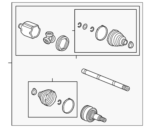 Genuine GM Front Axle Half-Shaft 84754391 | eBay
