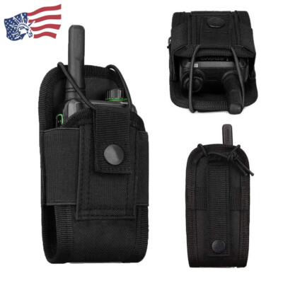 MOLLE Radio Pouch Universal Walkie Talkie Holster Duty Belt Police ...