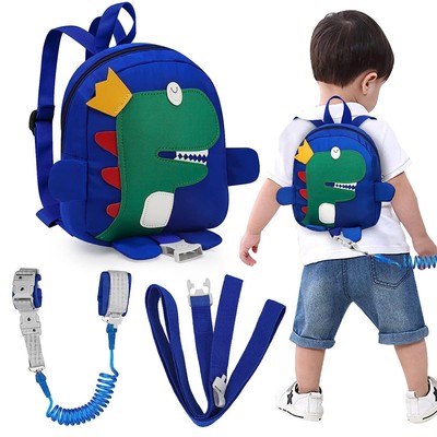 Accmor Toddler Harness Backpack with Leash 4 in 1 Kid Dinosaur ...
