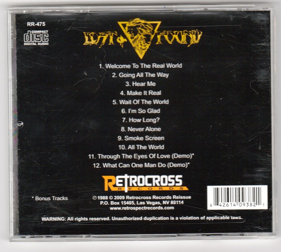 Lost & Found Welcome To The Real World CD Retrocross Records rare ...