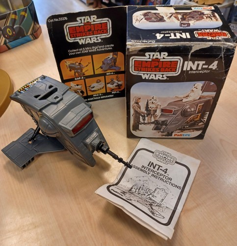 Vintage Star Wars INT-4 Interceptor Vehicle Boxed Palitoy Mini Rig ...
