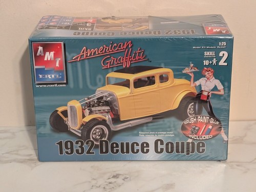 American Graffiti 1932 Deuce Coupe AMT ERTL Car Model w/ Paint Set Kit ...