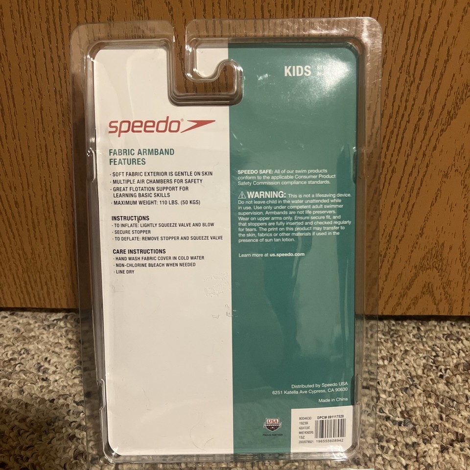 Speedo Kids' Fabric Arm Band - Teal: Swim Training Floats for Ages 2-12 ...