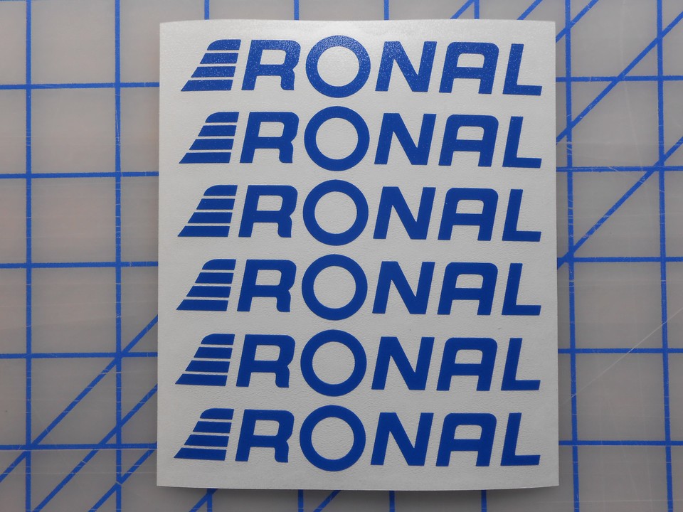 Ronal Wheel Sticker Decal Kit 15 16 17 18 19 20 R55 R57 R58 Speedline ...