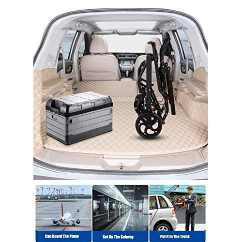 Ultralight Transport Wheelchair Lightweight Foldable(only 34.6"X31.9 ...