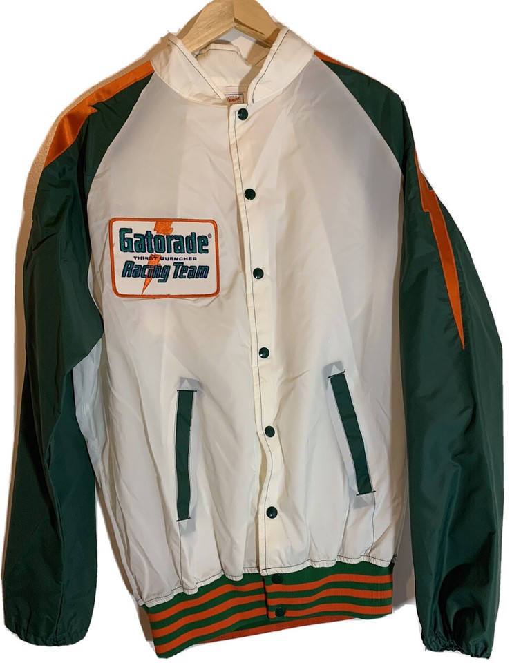 Vintage Gatorade Racing Team Jacket Race RARE Warwick White Green ...