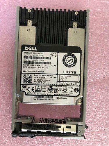 R87FK DELL 1.92TB SAS 2.5" 12Gb/s SSD PX04SRB192 0R87FK R720 R920 R730 ...