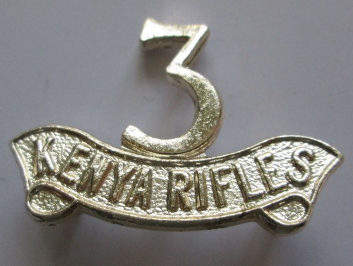 3rd KENYA RIFLE - insigne de col en métal | eBay