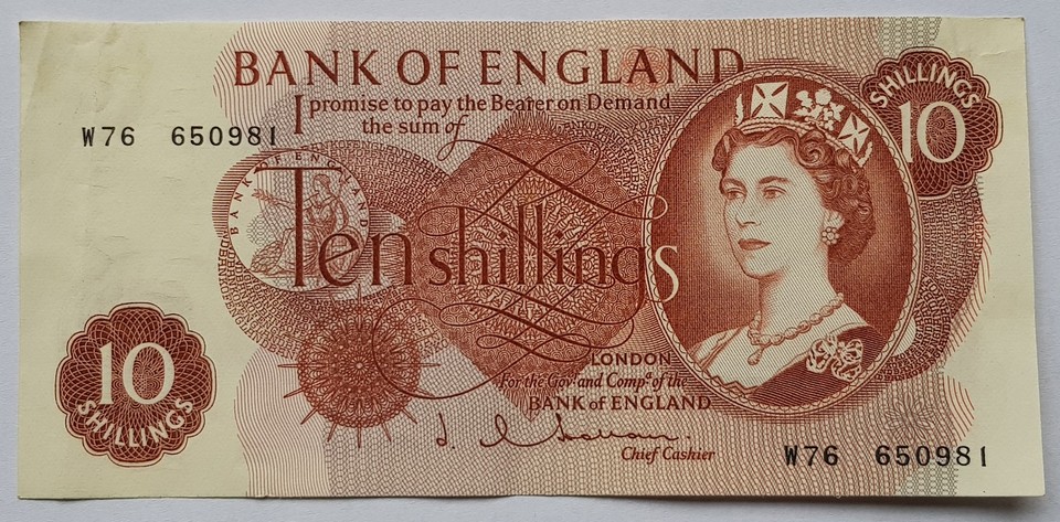 OLD BRITISH BANK NOTES 10 SHILLINGS ONE POUND £1 FIVE POUNDS £5 CHOOSE ...