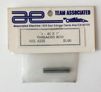 Associated 6235 THREADED ROD 4-40 X 1'' | eBay