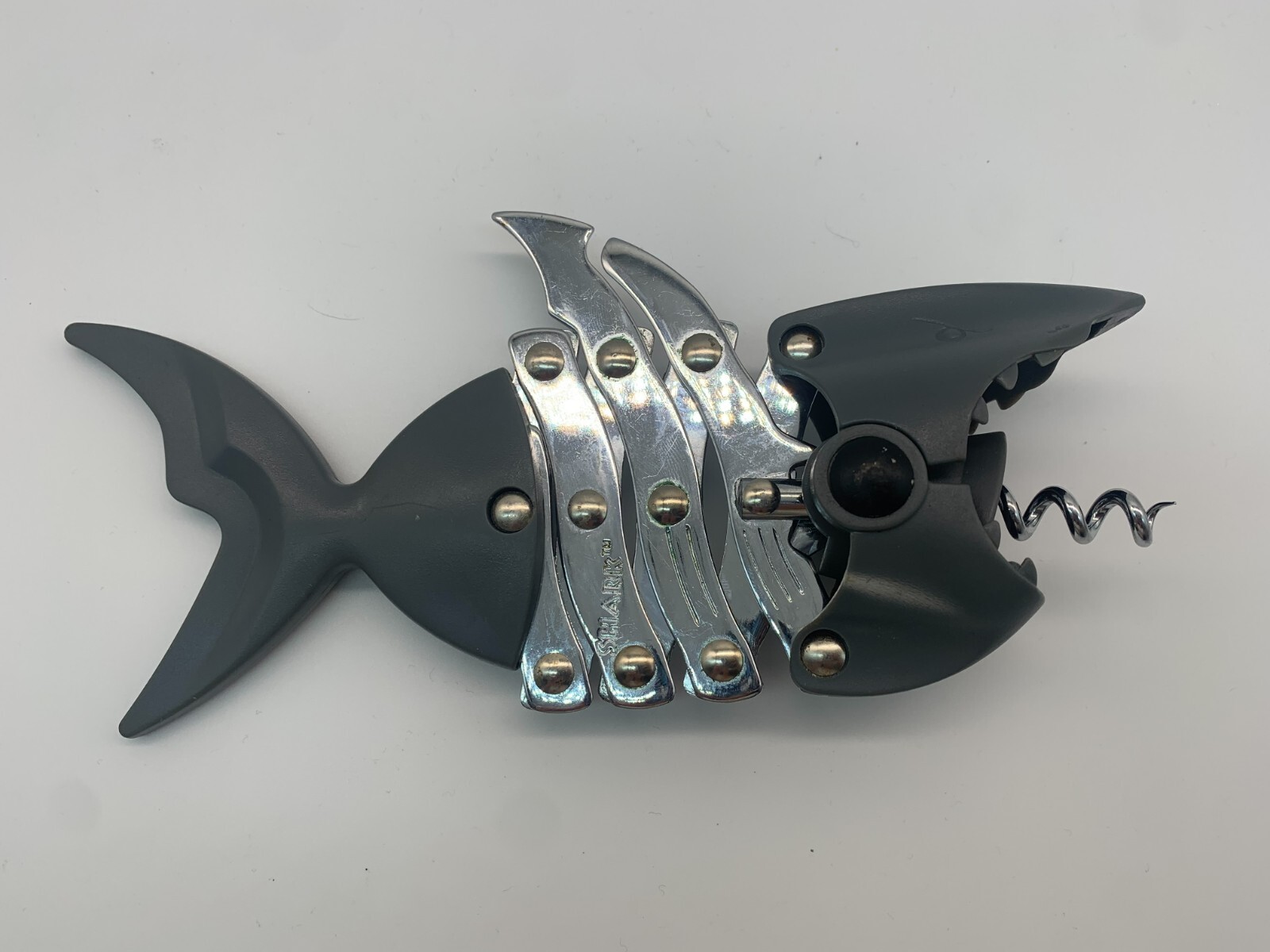 'The Shark Corkscrew' Wine Bottle Opener Hinged Unique Barware, Cork ...