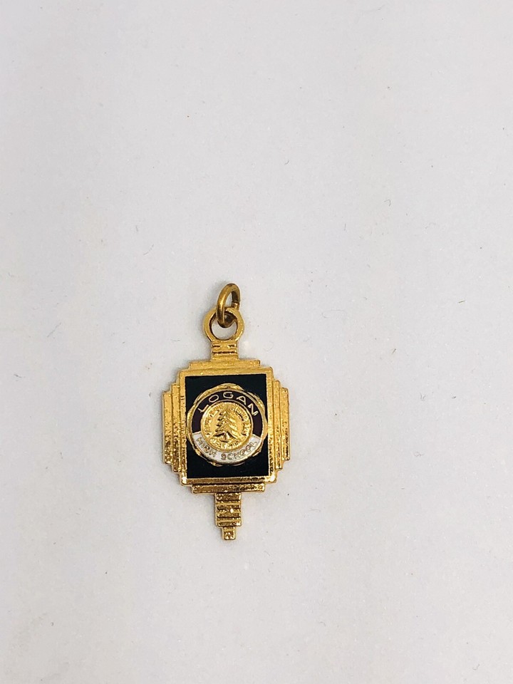 Vintage Logan High School Charm Pendant Made By Kinney | eBay